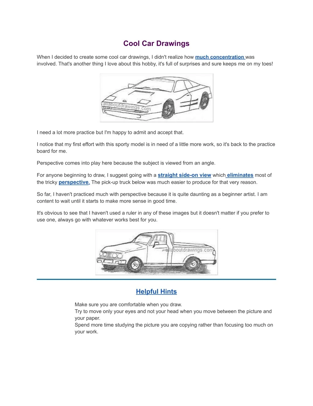 PPT - Cool Car Drawings PowerPoint Presentation, free download - ID ...