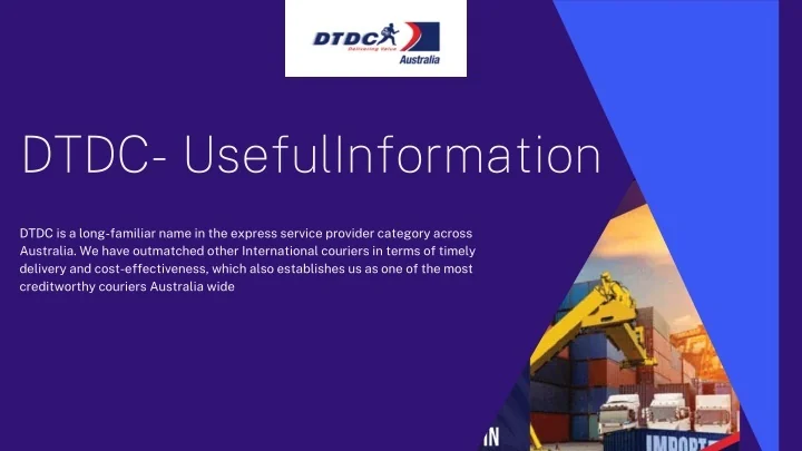 PPT - Courier Brisbane to Sydney-DTDC PowerPoint Presentation, free download - ID:11081187