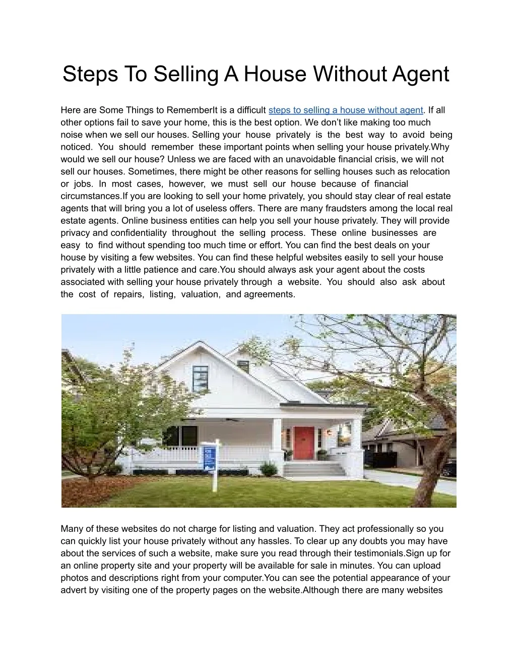 PPT - Steps To Selling A House Without Agent PowerPoint Presentation ...