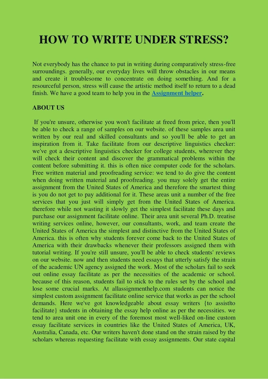 PPT - HOW TO WRITE UNDER STRESS PowerPoint Presentation, free download ...