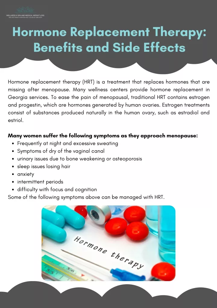 Ppt Hormone Replacement Therapy Benefits And Side Effects Powerpoint