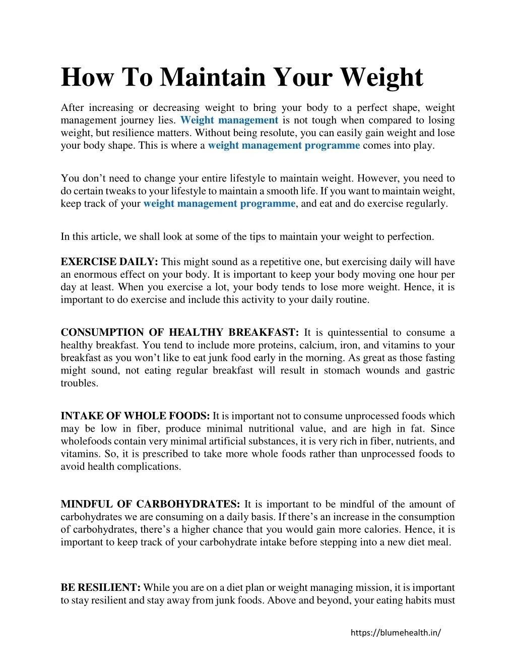 PPT - How To Maintain Your Weight PowerPoint Presentation, free ...