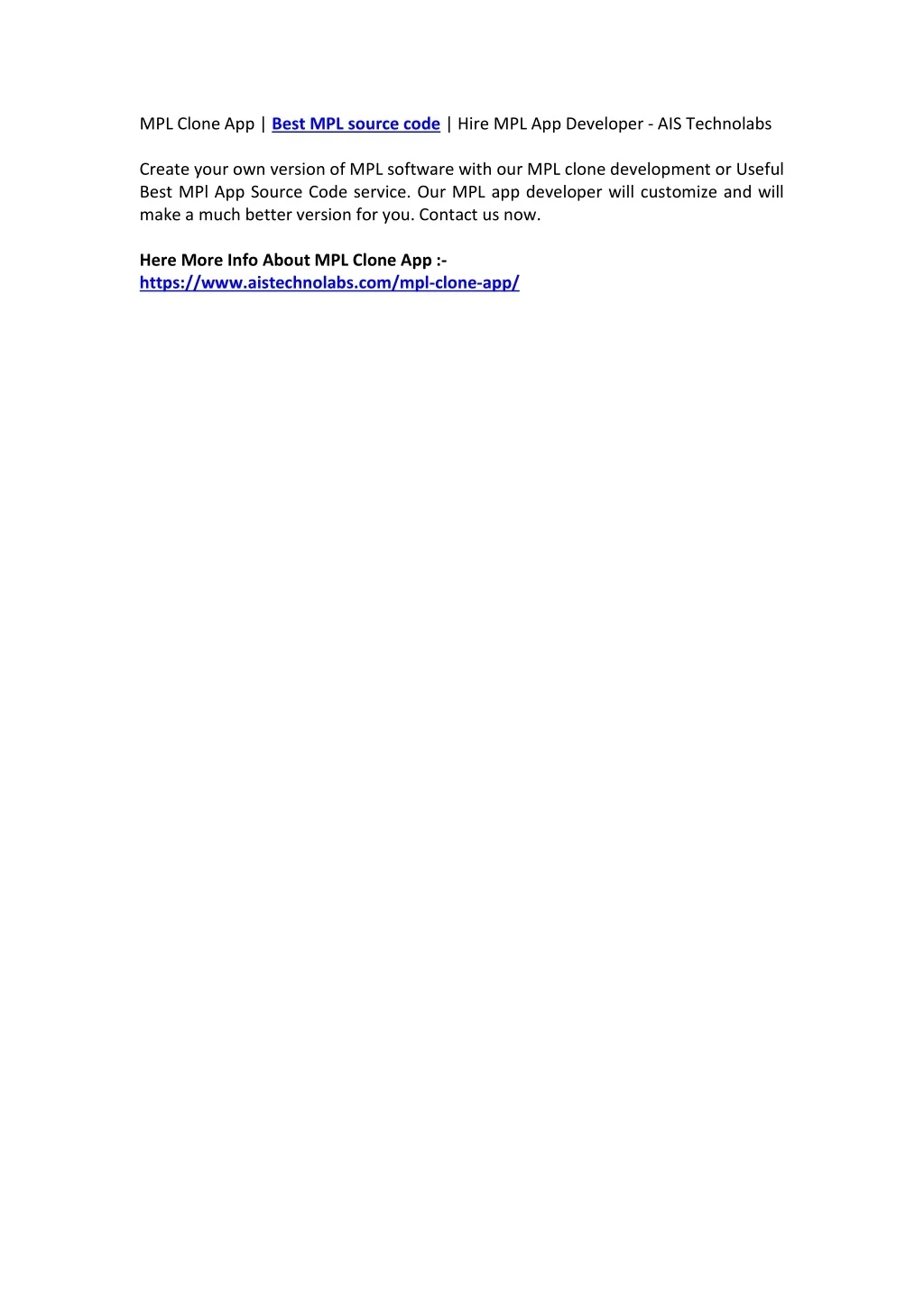PPT - MPL Clone App - MPL App source code - Hire MPL App Developer - AIS Technolabs PowerPoint ...