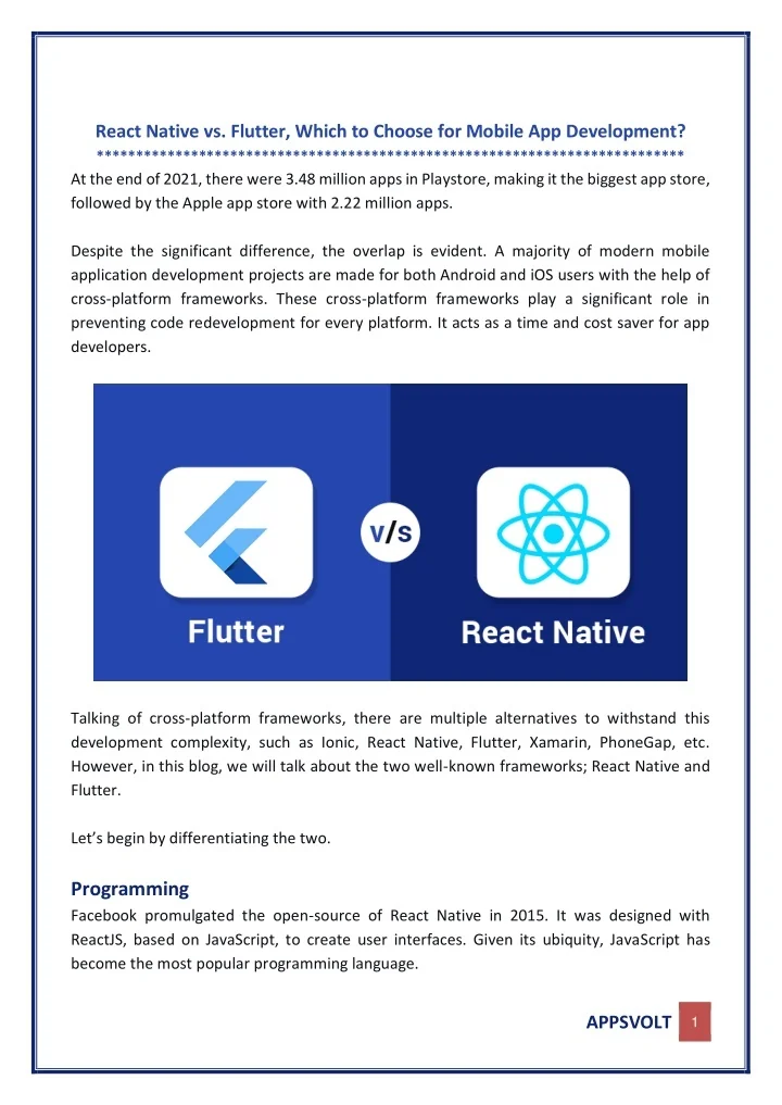 PPT - Which Programming Language to Choose For Mobile App Development ...