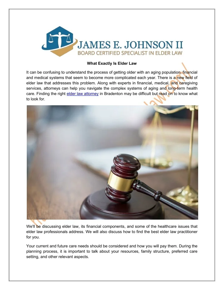 PPT - What Exactly Is Elder Law PowerPoint Presentation, free download ...