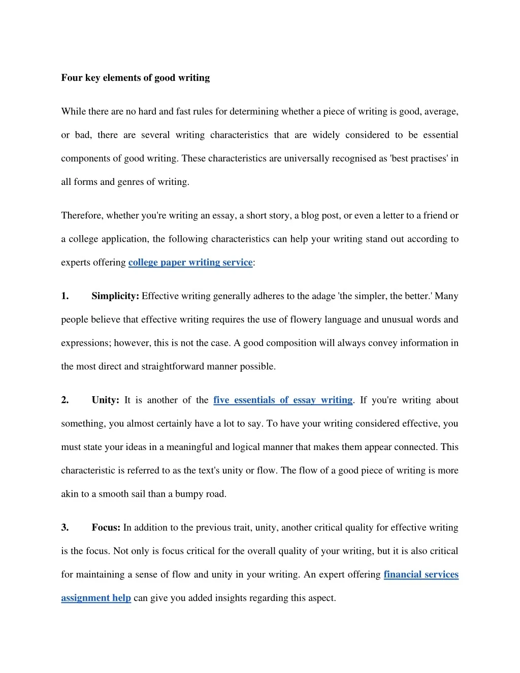 PPT - Four key elements of good writing PowerPoint Presentation, free ...