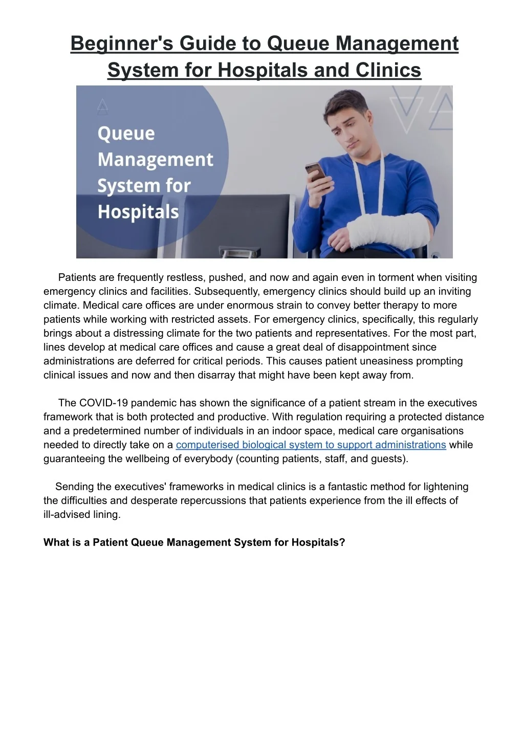 PPT - Beginner's Guide to Queue Management System for Hospitals and ...