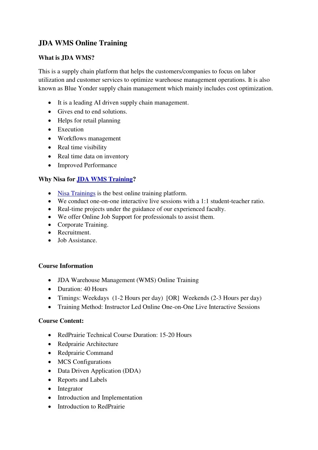 PPT - JDA WMS Online Training PowerPoint Presentation, free download ...