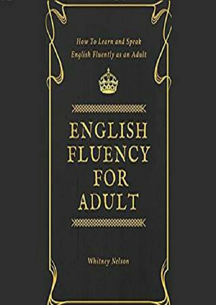 PPT - Prime Reading English Fluency for Adult - How to Learn and Speak ...