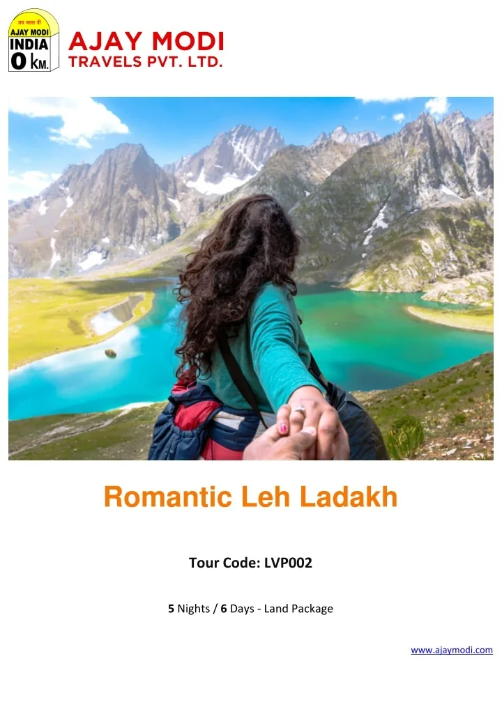 PPT - Book Leh Ladakh Honeymoon Tour Package | Ajay Modi Travels ...