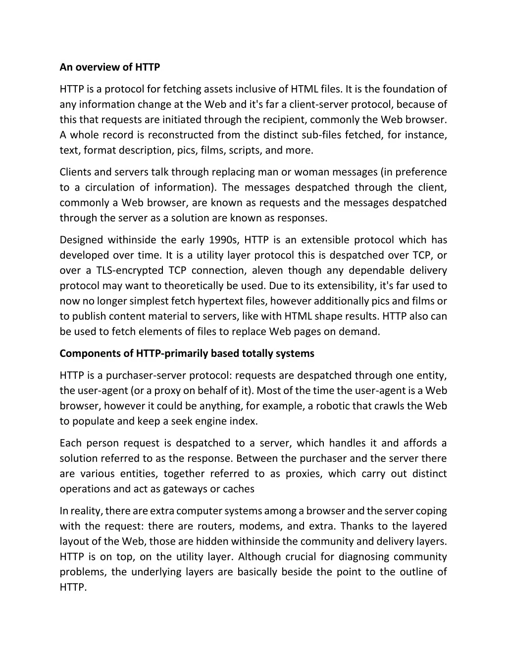 PPT - An overview of HTTP PowerPoint Presentation, free download - ID ...