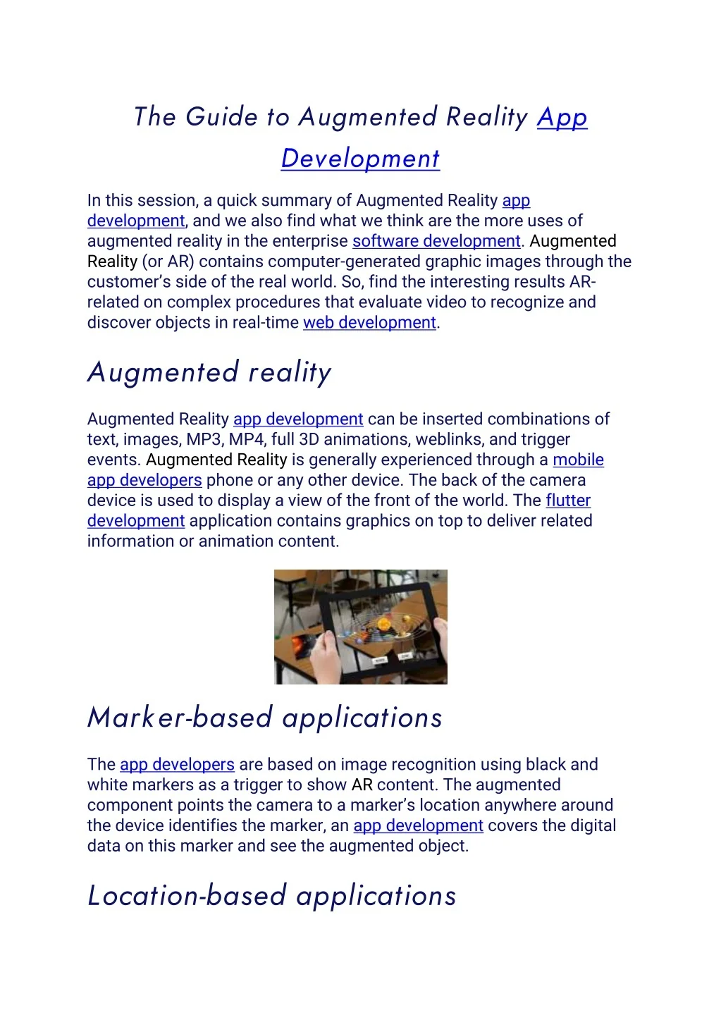 PPT - The Guide to Augmented Reality App Development PowerPoint ...