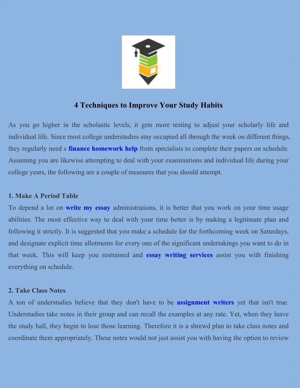 PPT - 4 Techniques To Improve Your Study Habits PowerPoint Presentation ...