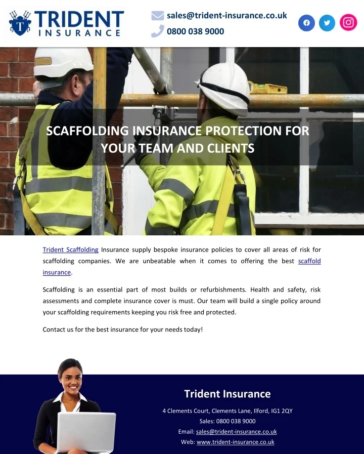 PPT - SCAFFOLDING INSURANCE PROTECTION FOR YOUR TEAM AND CLIENTS ...