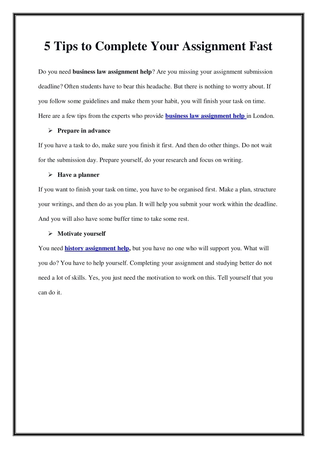 PPT - 5 Tips to Complete Your Assignment Fast PowerPoint Presentation ...