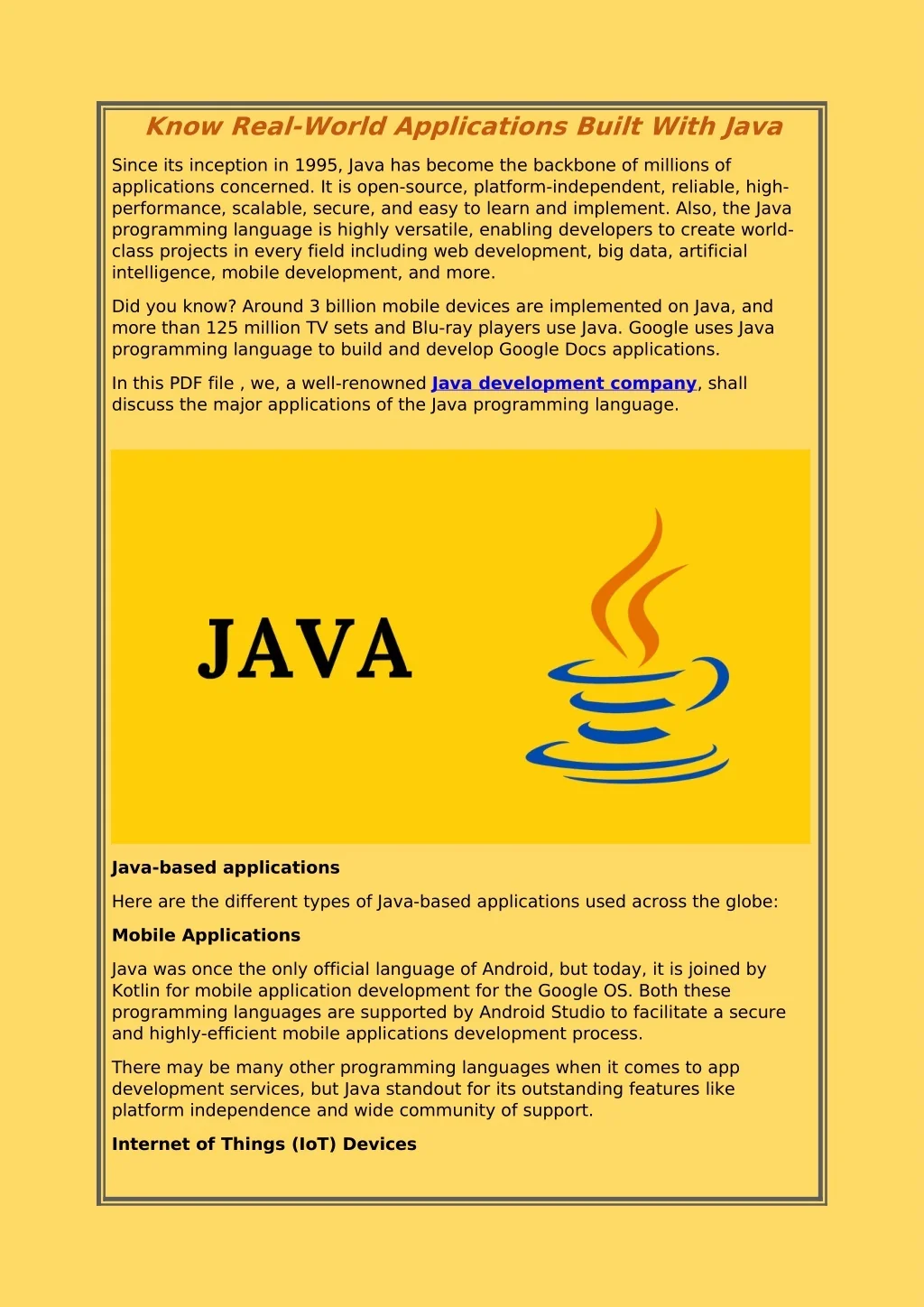 PPT - Know Real-World Applications Built With Java PowerPoint ...