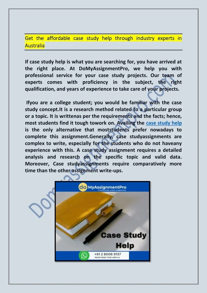 PPT - Hire a professional case study help from the academic experts in ...