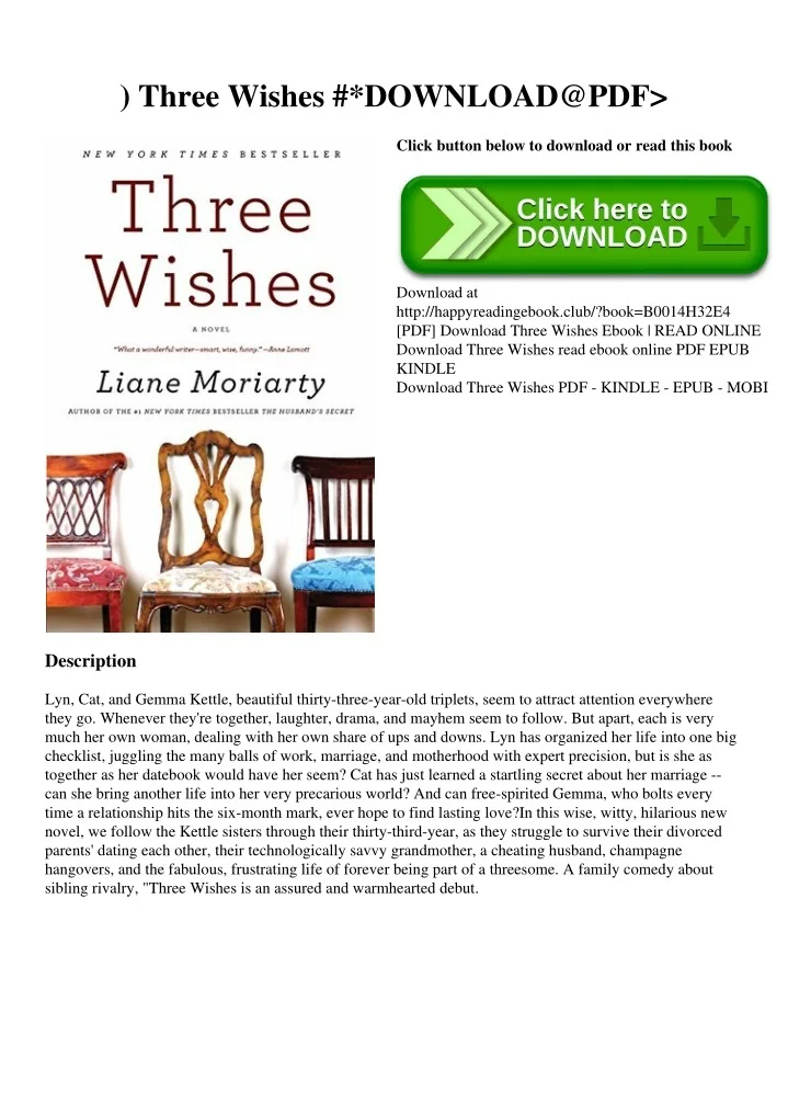 PPT - ^READ) Three Wishes #DOWNLOAD@PDF PowerPoint Presentation, free ...