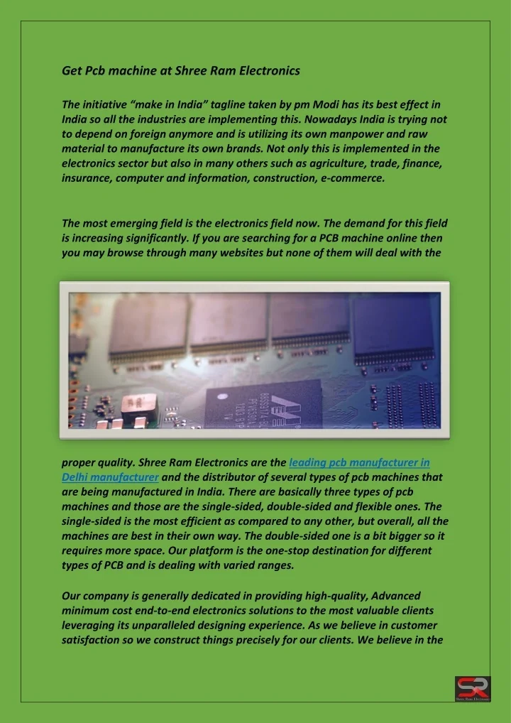 PPT - leading pcb manufacturer in Delhi manufacturer PowerPoint ...