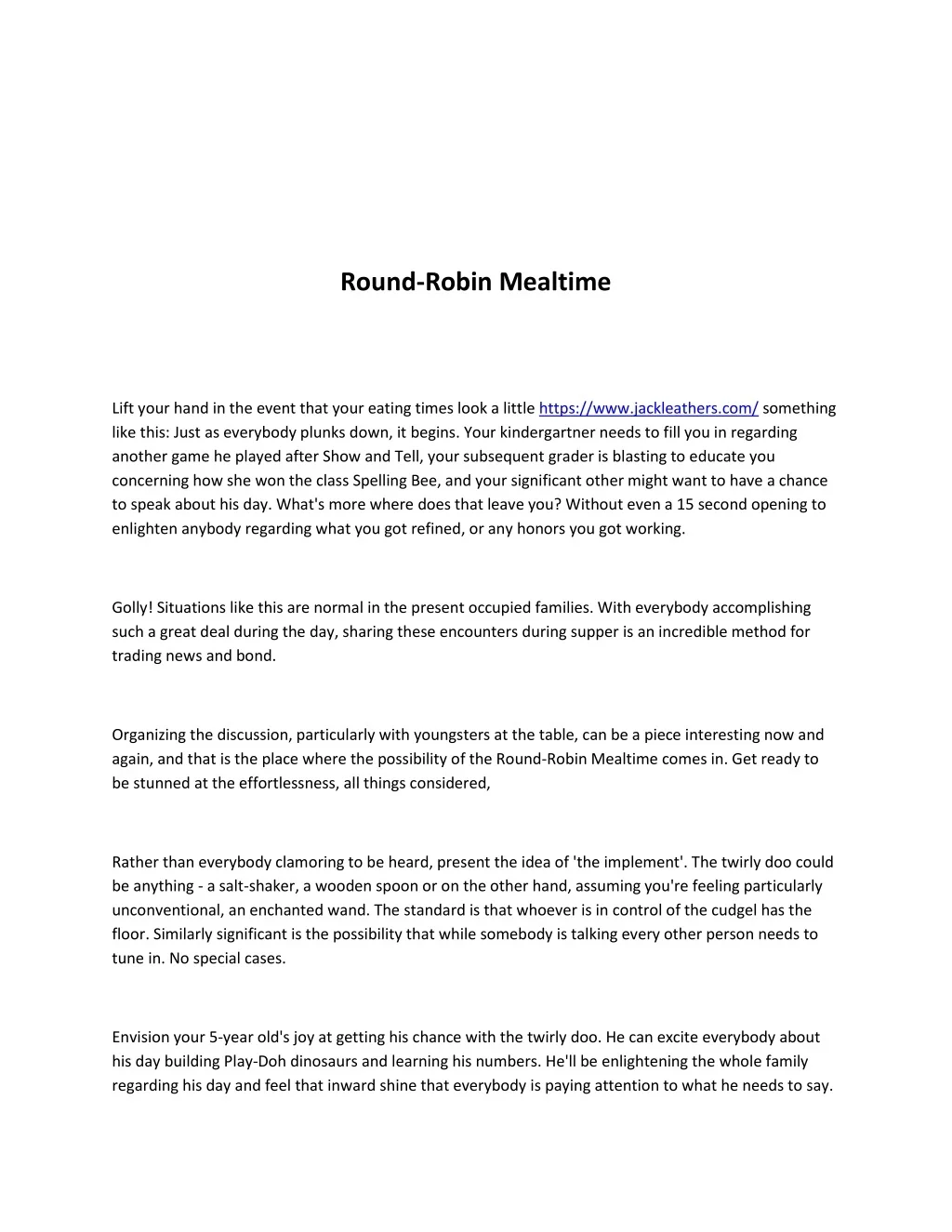 PPT - Round-Robin Mealtime PowerPoint Presentation, free download - ID ...