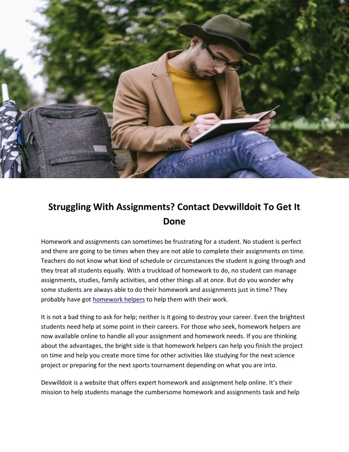 Ppt Struggling With Assignments Contact Devwilldoit To Get It Done Powerpoint Presentation