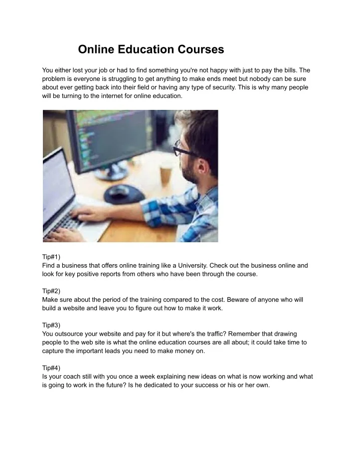 PPT - Online Education Courses PowerPoint Presentation, free download ...
