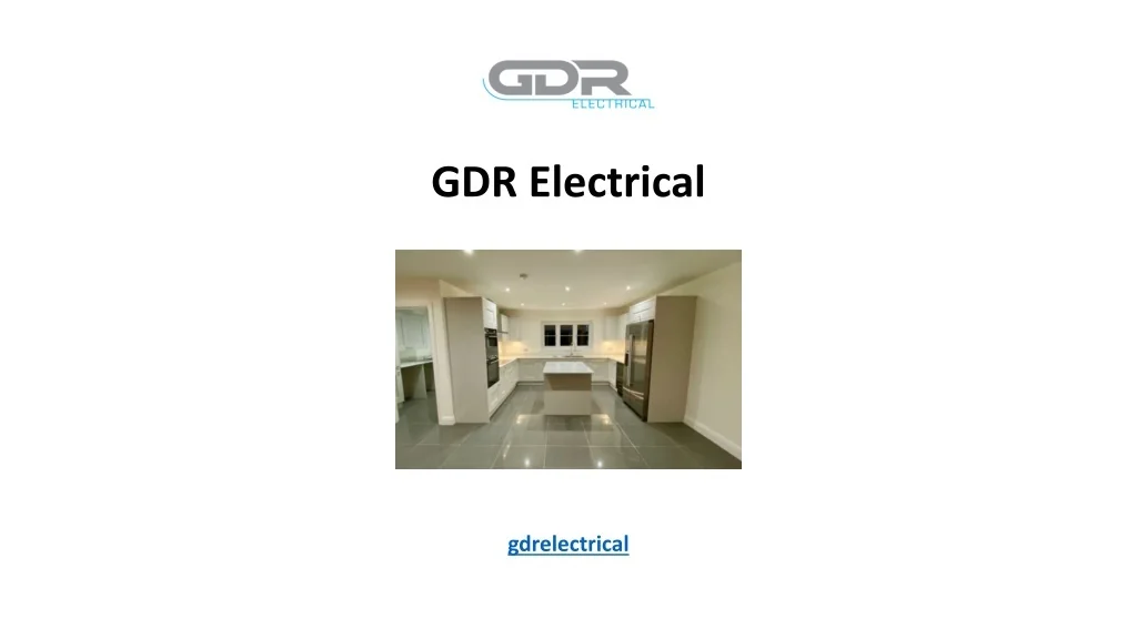 PPT - GDR Electrical PowerPoint Presentation, free download - ID:11137362