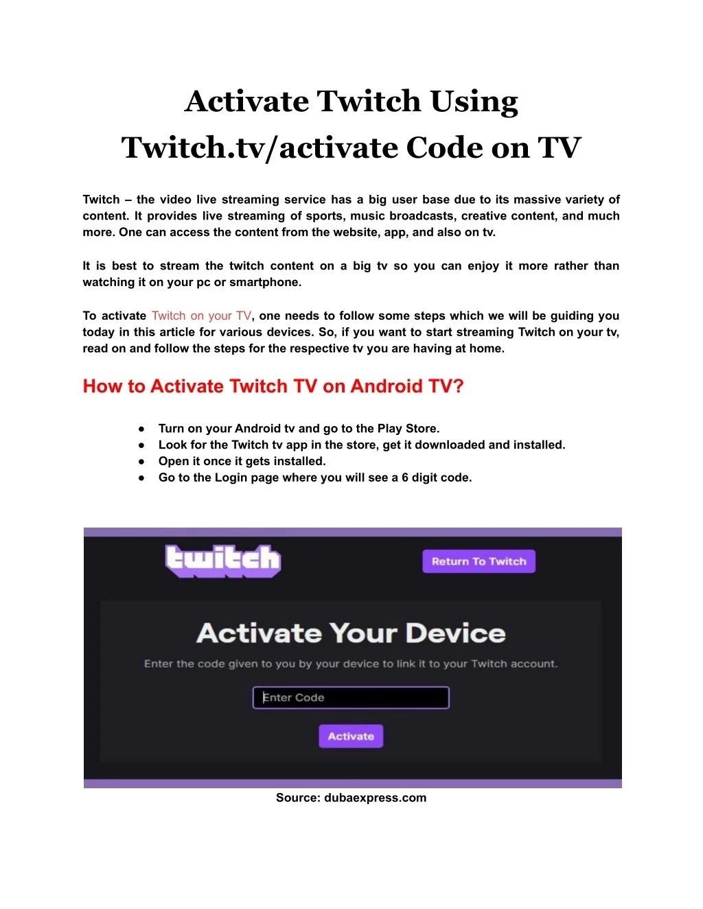 PPT - Activate Twitch Using Twitch.tv/activate Code on TV PowerPoint ...