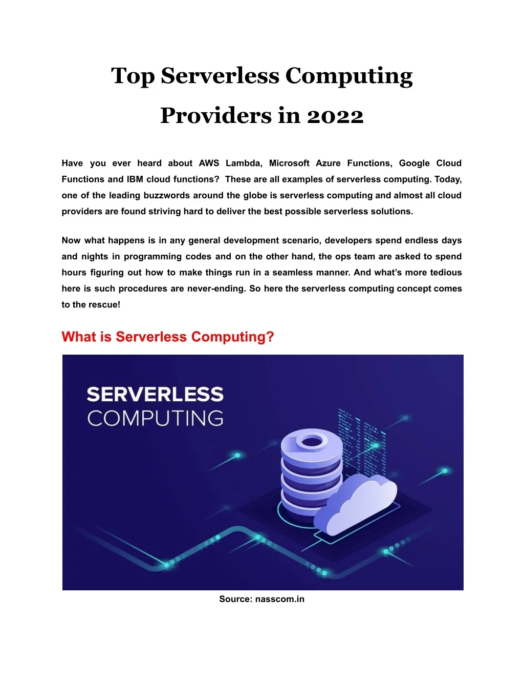 PPT - Top Serverless Computing Providers in 2022 PowerPoint Presentation - ID:11140696