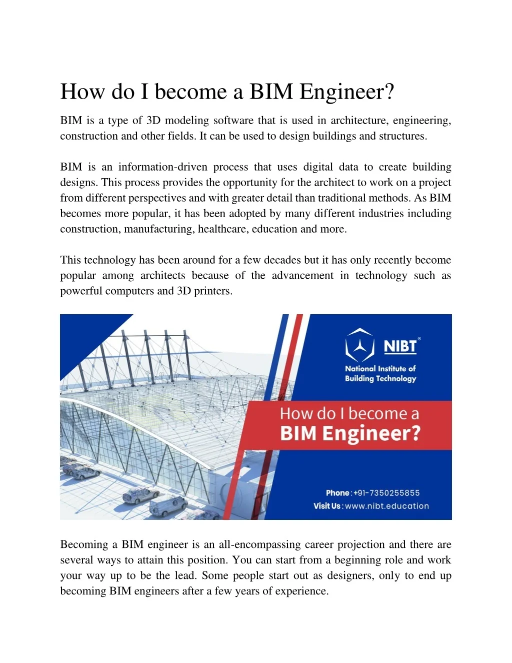 PPT - How do I become a BIM Engineer PowerPoint Presentation, free ...