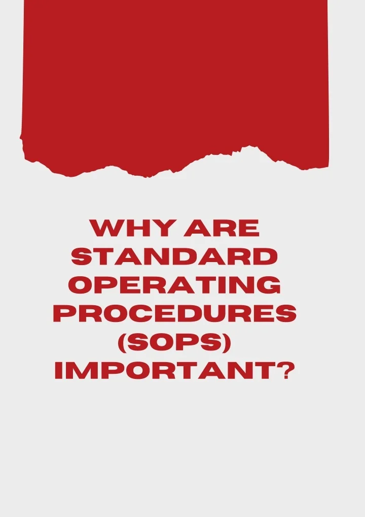 PPT Why Are Standard Operating Procedures Important PowerPoint Presentation ID 11141245