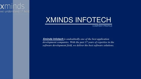 PPT - xminds infotech - Best Mobile App Development Company PowerPoint Presentation - ID:11141733