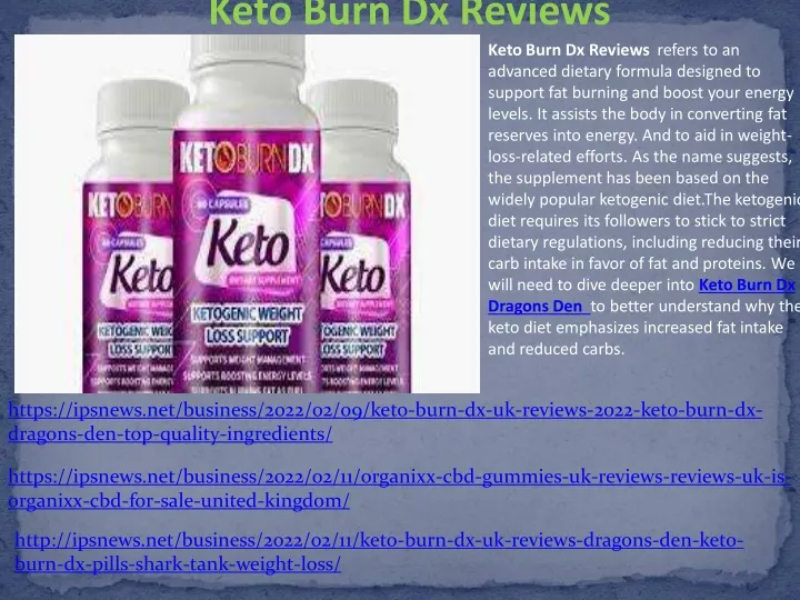 Ppt Keto Burn Dx Reviews Powerpoint Presentation Free Download Id