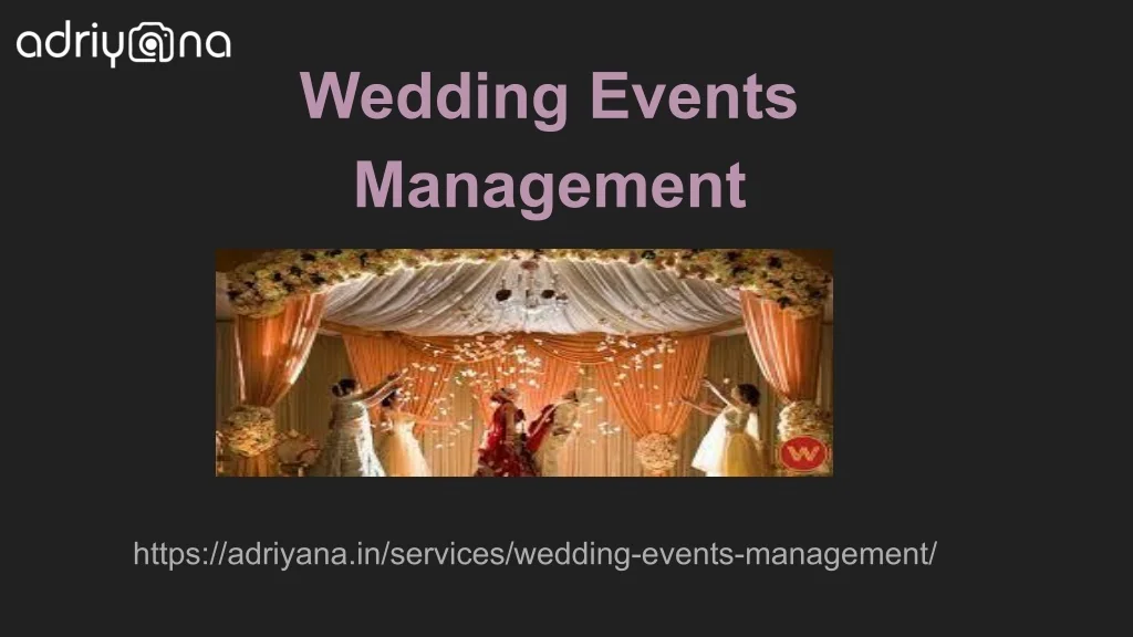 PPT - Wedding Events Management PowerPoint Presentation, free download ...
