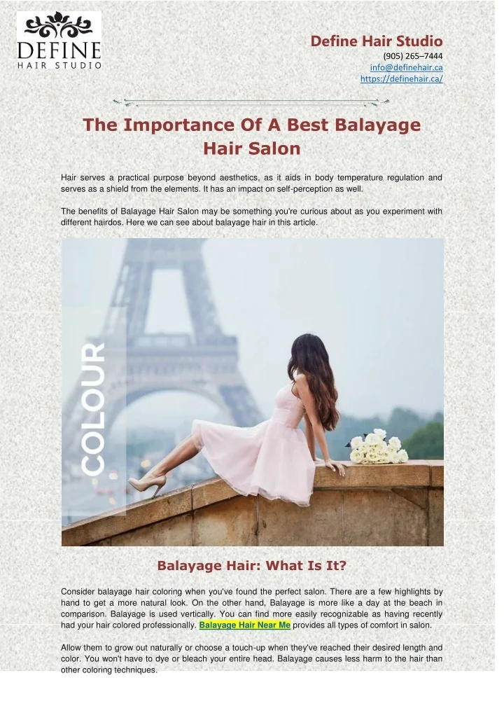 PPT - Balayage Hair Near Me - Define Hair Studio PowerPoint ...