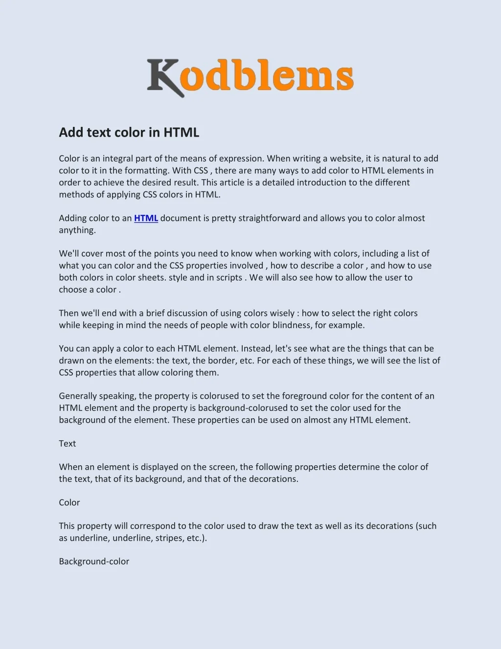 PPT - Add text color in HTML PowerPoint Presentation, free download ...