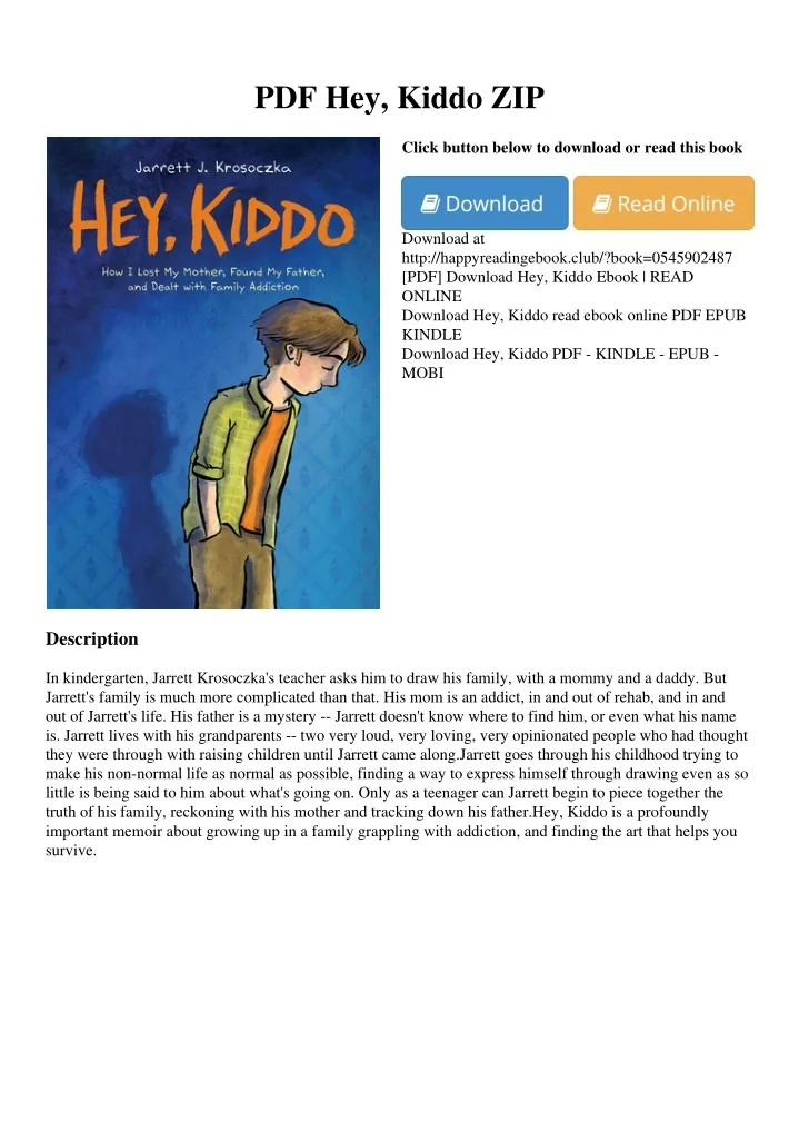 PPT - PDF Hey Kiddo ZIP PowerPoint Presentation, free download - ID ...