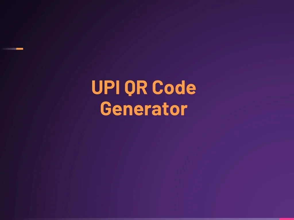 PPT - UPI QR Code Generator PowerPoint Presentation, free download - ID ...
