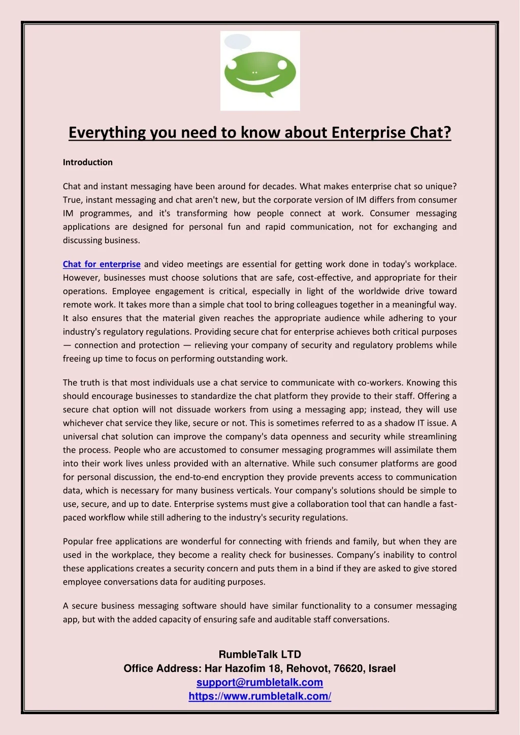 PPT - Everything you need to know about Enterprise Chat PowerPoint ...