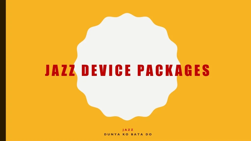 PPT - Jazz device Packages PowerPoint Presentation, free download - ID ...