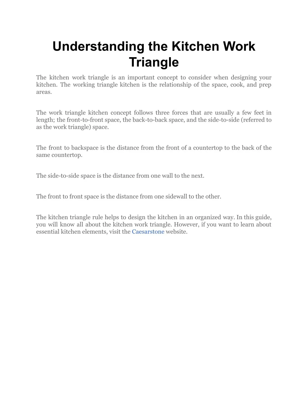 PPT - Understanding the Kitchen Work Triangle PowerPoint Presentation ...