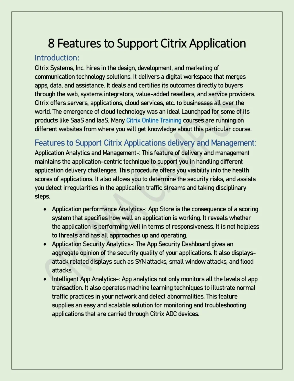PPT - 8 Features to Support Citrix Application PowerPoint Presentation ...