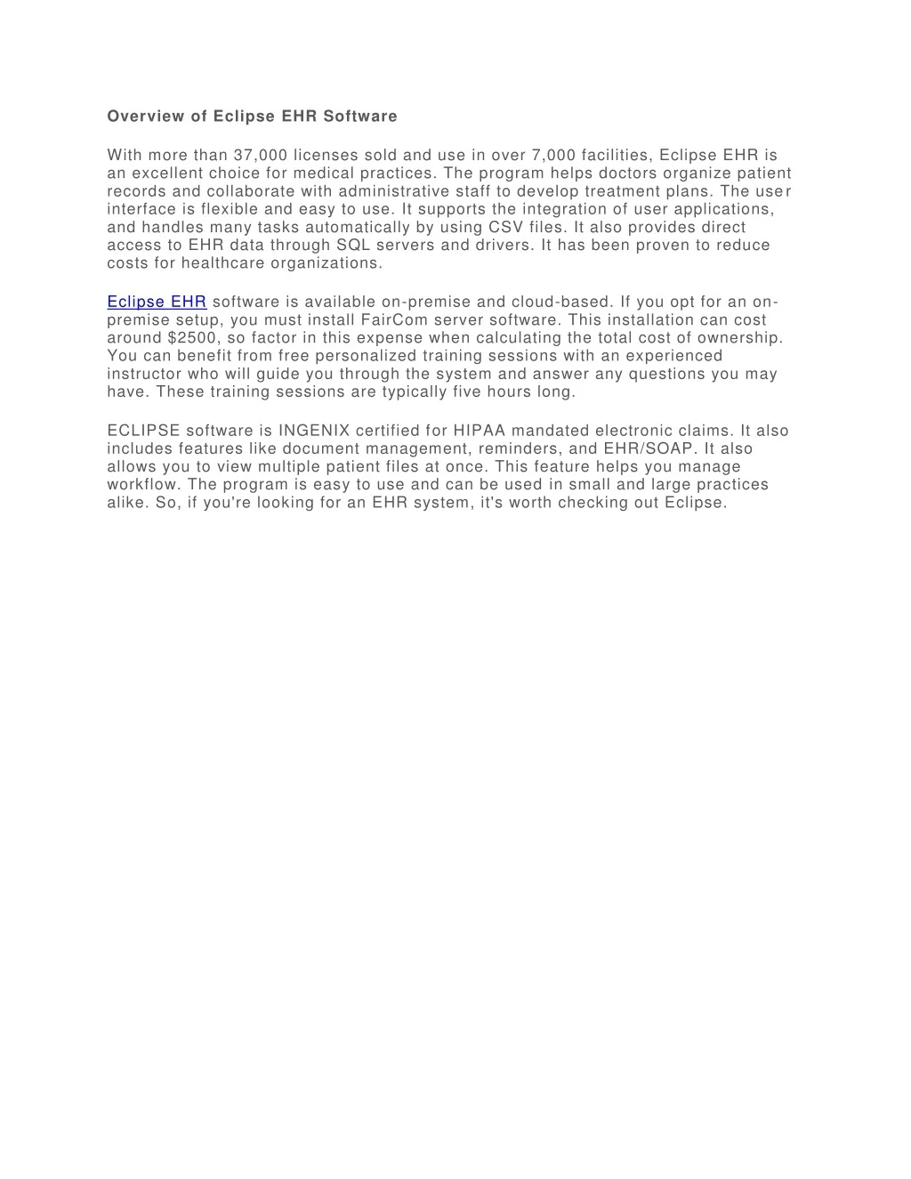 PPT - Overview of Eclipse EHR Software PowerPoint Presentation, free download - ID:11194873