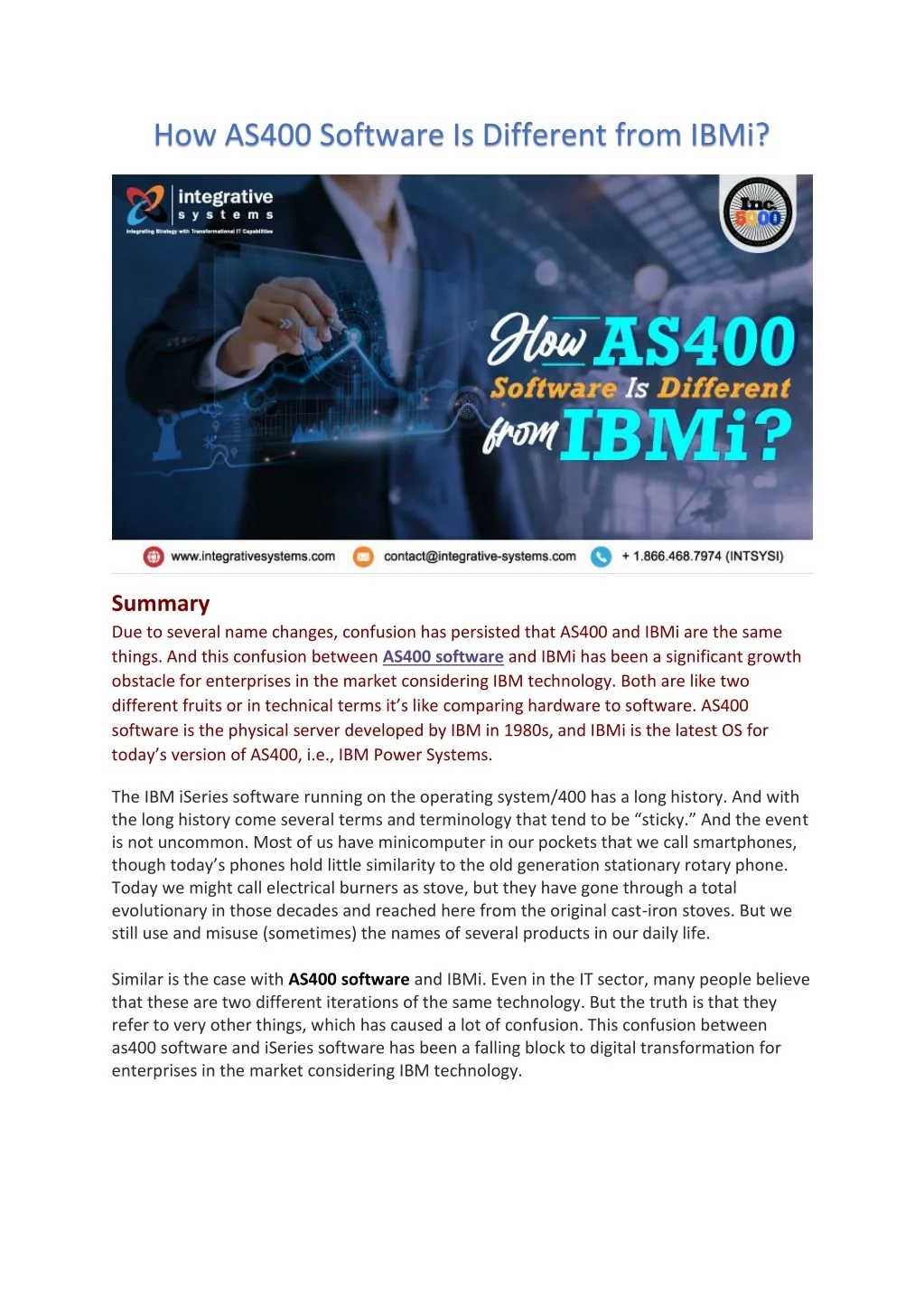 PPT - How AS400 Software Is Different from IBMi PowerPoint Presentation ...