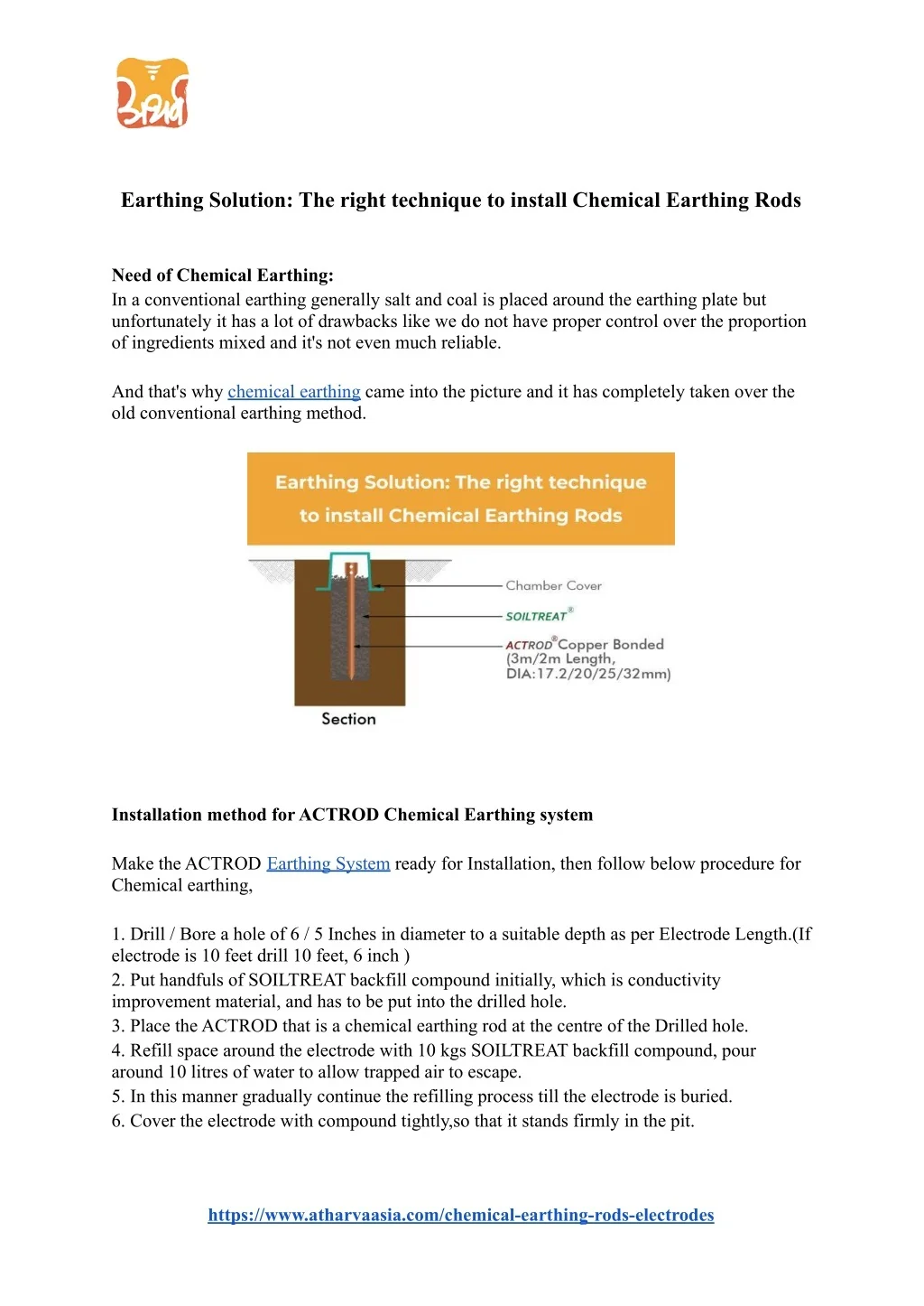 PPT - Earthing Solution: The right technique to install Chemical ...