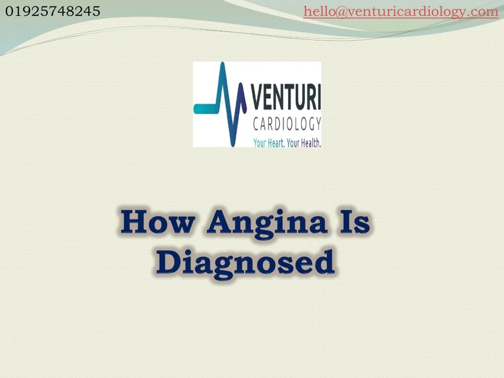 PPT - How Angina Is Diagnosed PowerPoint Presentation, free download ...