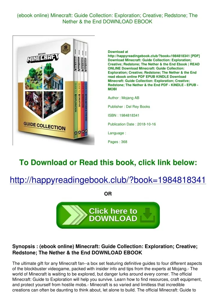 PPT - (ebook online) Minecraft Guide Collection Exploration; Creative ...