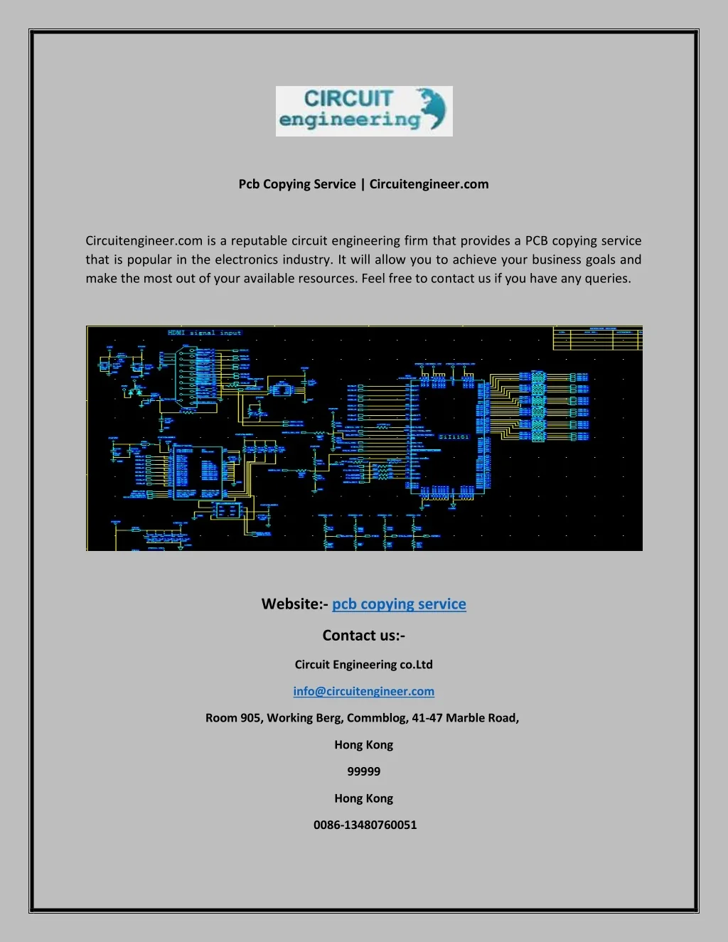 PPT - Pcb Copying Service Circuitengineer PowerPoint Presentation, free ...