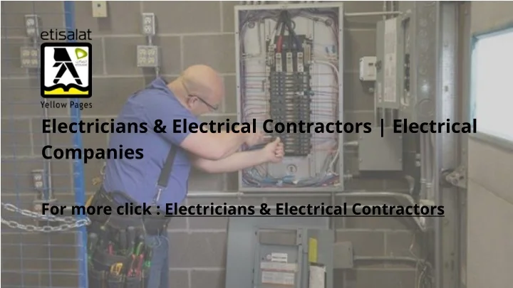 PPT - Electricians & Electrical Contractors | Electrical Companies ...