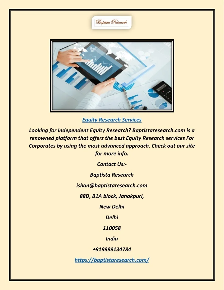 PPT - Equity Research Services | Baptistaresearch.com PowerPoint ...